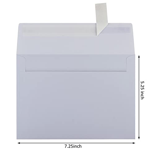 50 Pack White Envelopes, 5 x 7 Inch Envelopes,A7 Envelopes, Card Envelopes, Invitation Envelopes, Postcard Envelopes