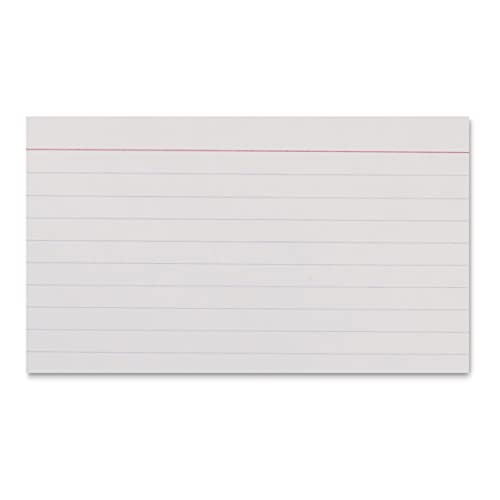 Amazon Basics Heavy Weight Ruled Lined Index Cards, White, 3x5 Inch Card, 300-Count