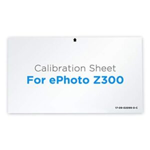 Plustek Calibration Control Sheet - for ePhoto Z300 Scanner only