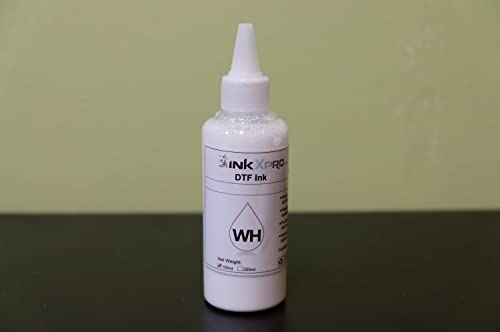 INKXPRO Premium DTF Ink for Inkjet Printer Direct to Film Heat Transfer Printing for Epson ET8550, XP15000, Artisan 1430, L1800-600ml Total (KCMY+2 White)