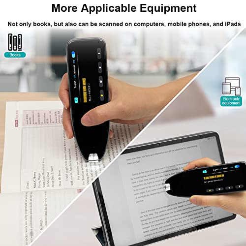 Language Translator Device Scanner Pen - Text to Speech Device for Dyslexia, Suitable for Language Learners Scan Translate Reading Pen,Fast - Under 0.5 Sec