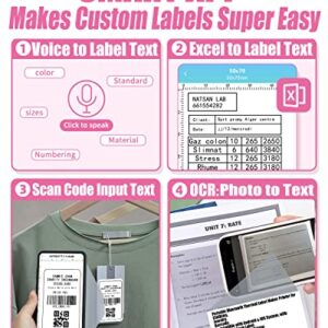 Memoking Label Makers Machine with Tape for Home & Office Organization and Storage - 3" Wireless Label Printer for Office Supplies Labels - Mini Sticker Maker - M200 Bluetooth Label Maker for Phone&PC