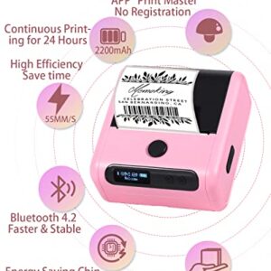 Memoking Label Makers Machine with Tape for Home & Office Organization and Storage - 3" Wireless Label Printer for Office Supplies Labels - Mini Sticker Maker - M200 Bluetooth Label Maker for Phone&PC