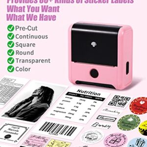 Memoking Label Makers Machine with Tape for Home & Office Organization and Storage - 3" Wireless Label Printer for Office Supplies Labels - Mini Sticker Maker - M200 Bluetooth Label Maker for Phone&PC