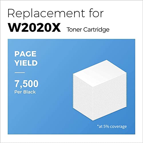 MYCARTRIDGE 414X (with CHIP) Remanufactured Toner Cartridge Replacement for HP 414X 414A W2020X W2020A for Color Laserjet Pro M454dw M479fdw M454dn M479fdn M479dw (1 Black)