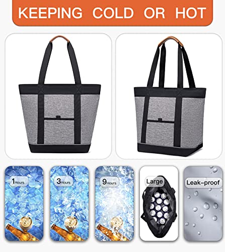 TIIOCTI Insulated Cooler Bag reusable grocery tote bags Transport Large lunch box for women Cold Or Hot Food Apply to Delivery Bag Travel Picnic