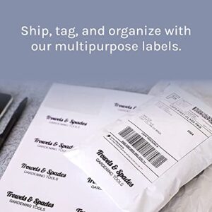 Premium Label Supply White Sticker Address Labels – 2” x 4" – Laser/Inkjet Compatible – (10 Labels/Sheet), 25 Sheets – 250 Total Adhesive Labels