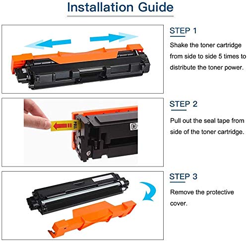 CP1215 Toner Replacement for HP 125A CB540A, BAISINE 4-Pack (CB540A Black, CB541A Cyan, CB542A Yellow, CB543A Magenta), Used in HP CP1518ni CP1215 CM1312nfi CP1515n CM1312 MFP Printer