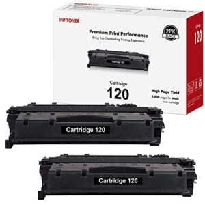 120 toner cartridge 2-pack compatible replacement for canon 120 toner cartridge crg-120 crg120 for canon imageclass d1120 d1550 d1150 d1320 d1350 d1520 d1100 d1370 d1180 d1170 mf6680dn mf417dw black