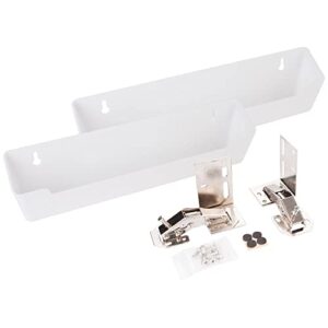 hardware resources 11-11/16″ plastic tipout 2 shallow tray set, white