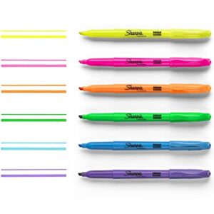 SHARPIE Pocket Style Highlighters, Chisel Tip, Assorted Colors, 24 Count