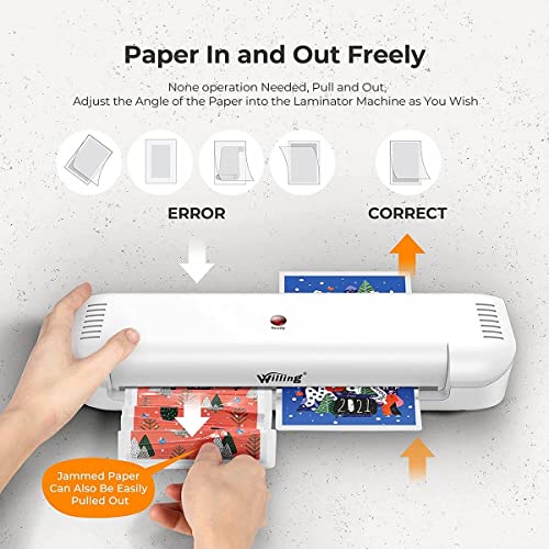 Thermal Laminator,Quick Warm-Up System for a Professional Finish,9 Inches Max Width,overheating Protection,Use for Home, Office or School, Suitable for use with Photos