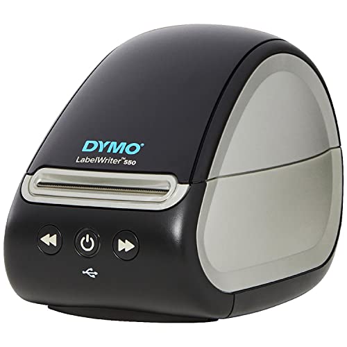 DYMO LabelWriter 550 Direct Thermal Barcode Label Printer with USB Connectivity Monochrome Label Maker - 62 Labels Per Minute, Auto Label Recognition