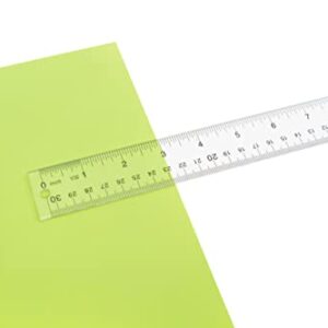 Westcott Clear Flexible Acrylic Ruler, Acrylic, 12 In, Metric