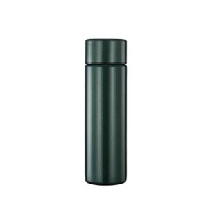 cute thermos water bottle – 5 oz mini insulated stainless steel bottle – keeps cold for 12 hours, hot for 6 hours, perfect for purse or kids lunch bag (emerald green)