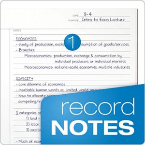 Oxford FocusNotes Note Taking System 1-Subject Notebook, 11 x 9 Inches, White, 100 Sheets (90223) - Black