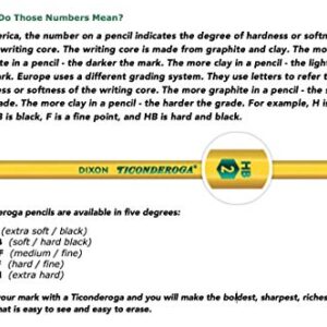 Ticonderoga Wood-Cased Pencils, Unsharpened, #2 HB Soft, Yellow, 96 Count