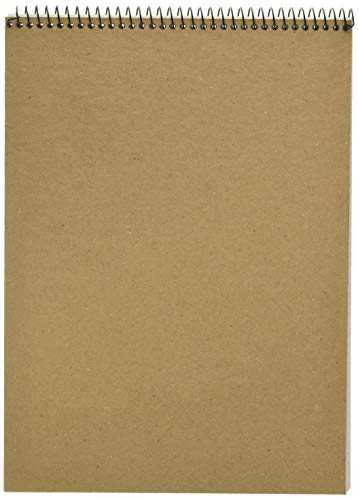 Silverpoint Top Wire Pad, Heavy Back, Quadrille Rule, 8.5 x 11.75 Inches, 70 Sheets, Protective Cover, Blue/Black (51070)