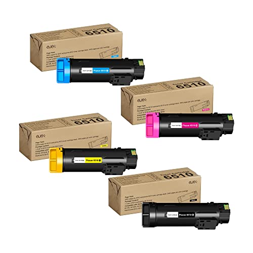 ejet Phaser 6510/ Workcentre 6515 High Capacity Toner Cartridge (5500 Pages) Compatible Replacement for Xerox Phaser 6510 WorkCentre 6515 Printer (1 Black, 1 Cyan, 1 Magenta, 1 Yellow, 4-Pack)