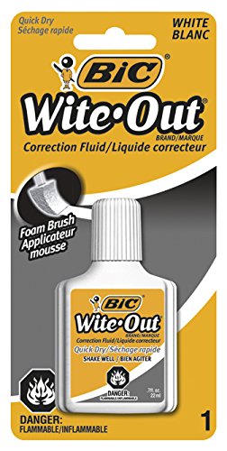 BIC Wite-Out Quick Dry Correction Fluid, 20 ml