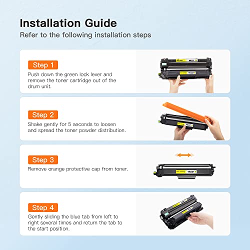 E-Z Ink (TM) High Yield Compatible Toner Cartridge Replacement for Brother TN227 TN-227 TN223 TN-223 use with MFC-L3770CDW MFC-L3750CDW HL-L3230CDW HL-L3290CDW HL-L3210CW MFC-L3710CW (1 Yellow)