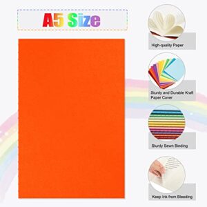 EOOUT 24pcs Colored Journal Notebooks Bulk, 5.5" X 8.5" Ruled Lined Journal, Soft Cover, 60Pages, for Gifts, Kids, Office, School Supplies