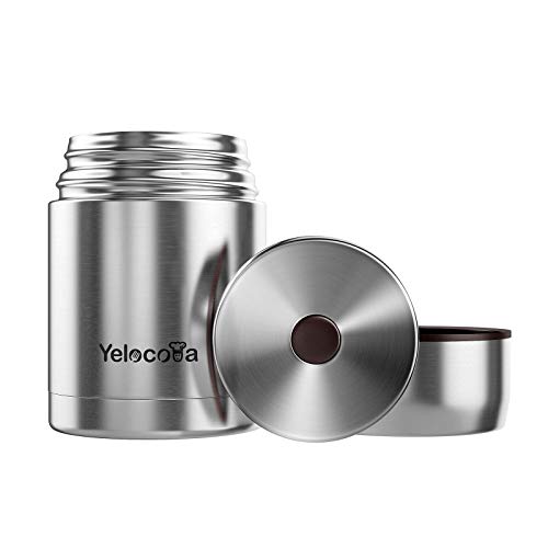 Yelocota Food Jar,27Oz Vacuum Insulated Stainless Steel Lunch Thermos, Leak Proof Wide Mouth Soup Containers,Food Flask for Hot or Cold Food