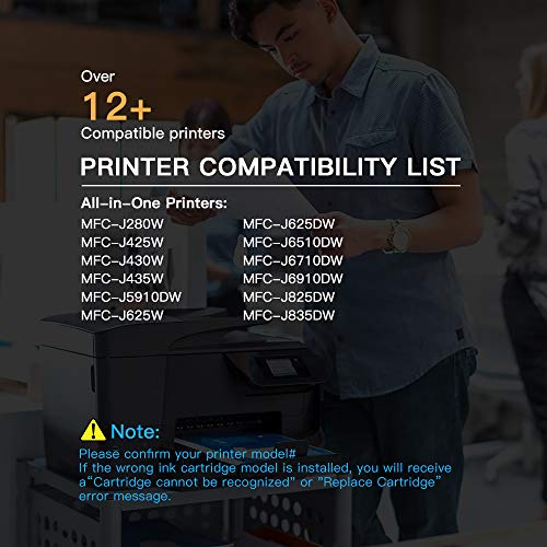 E-Z Ink (TM) Compatible Ink Cartridge Replacement for Brother LC75 LC71 LC79 XL LC-75 LC LC-71 Compatible with MFC-J6510DW MFC-J6710DW MFC-J6910DW MFC-J280W (3 Cyan, 3 Magenta, 3 Yellow) 9 Pack