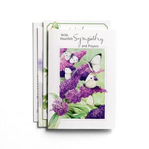 dayspring – with heartfelt sympathy and prayers – nature’s blessings by marjolein bastin – 4 design assortment with scripture – 12 boxed cards & envelopes (j3355)