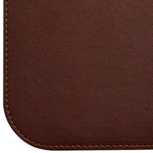 Gallaway Leather Desk Mat,Desk Writing Pad - Office Desk Pad, Large 36" x 17" Dark Brown, Desk Mats on Top of Desks, Gift Ready Elegant Computer Desk Mat Desk Cover Desk Pad Protector PU Leather