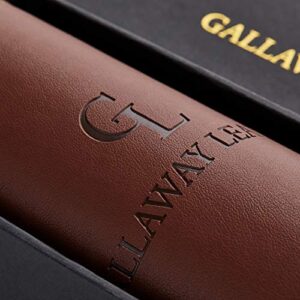 Gallaway Leather Desk Mat,Desk Writing Pad - Office Desk Pad, Large 36" x 17" Dark Brown, Desk Mats on Top of Desks, Gift Ready Elegant Computer Desk Mat Desk Cover Desk Pad Protector PU Leather