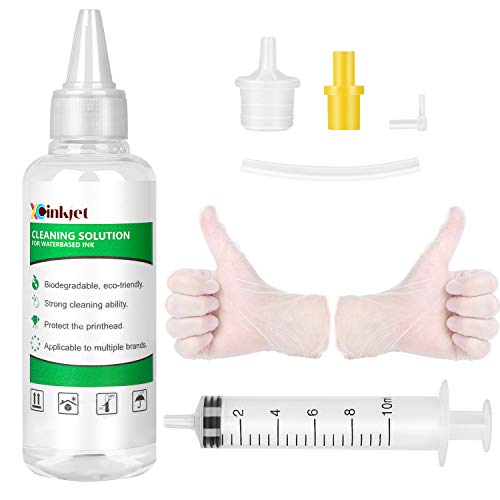 Xcinkjet 100ml printhead Cleaning kit for HP Epson Canon Brother 8600 8610 8620 6700 8625 wf-3640 et-2750 wf-3640 Printer Nozzle Cleaner