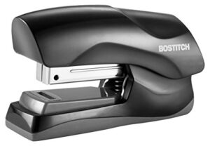 bostitch office heavy duty stapler, 40 sheet capacity, no jam, half strip, fits into the palm of your hand, for classroom, office or desk, black