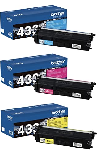 Brother HL-L8360CDW (TN433) High Yield Toner Cartridge Set Colors Only (4,000 Yield)