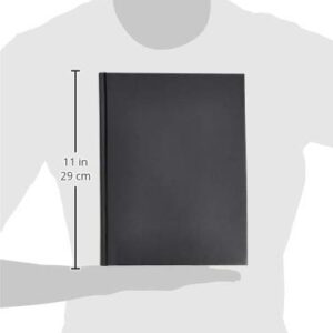 Amazon Basics Professional Journal, 10.5X7.5 inches, Black, 2-Pack