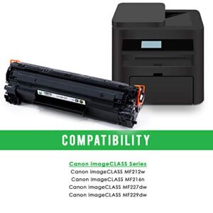 LINKYO Compatible Toner Cartridge Replacement for Canon 137 9435B001AA (Black)