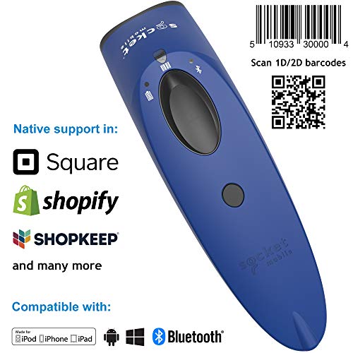 SOCKET S740, Universal Barcode Scanner, Blue & Black Dock