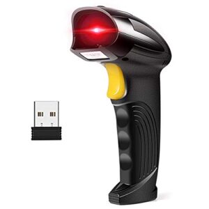 barcode scanner wireless, basecent usb quick laser barcode scanner reader (lector de codigo de barras), handheld barcode reader scanner for library book, warehouse inventory, store