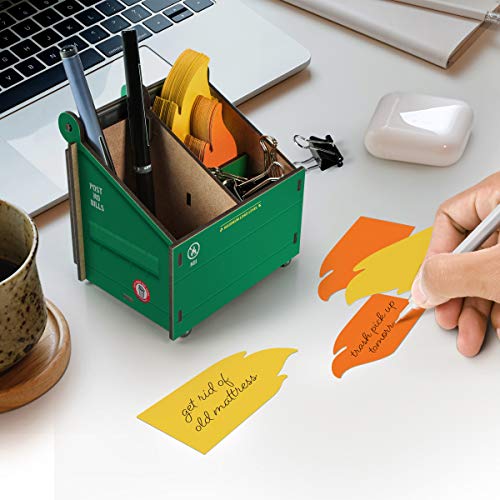 Genuine Fred Desk Dumpster Pencil Holder with Note Cards, assorted (5280917)