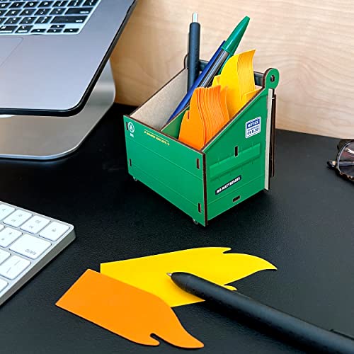 Genuine Fred Desk Dumpster Pencil Holder with Note Cards, assorted (5280917)