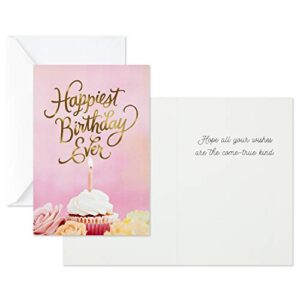 Hallmark Birthday Cards Assortment, Balloons, Cake, Flowers (12 Cards with Envelopes)