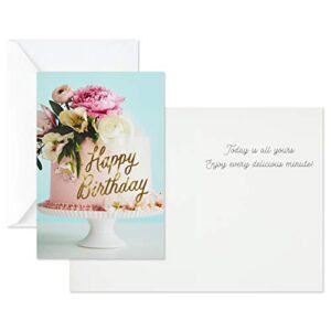 Hallmark Birthday Cards Assortment, Balloons, Cake, Flowers (12 Cards with Envelopes)