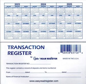 12 check registers for personal checkbook – checkbook ledger transaction registers log for personal or business bank checking account, saving account, deposit, credit card, and large booklet