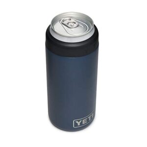 yeti rambler 12 oz. colster slim can insulator for the slim hard seltzer cans, navy