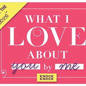 Knock Knock What I Love about You Book Fill in the Love Fill-in-the-Blank Gift Journal, 4.5 x 3.25-Inches