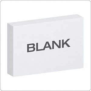 Oxford Index Cards, 500 Pack, 4x6 Index Cards, Blank on Both Sides, White, 5 Packs of 100 Shrink Wrapped Cards (40177)