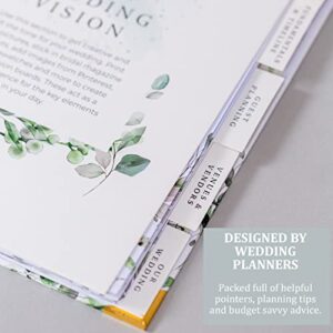 Wedding Planner & Organizer - Floral Gold Edition - Diary Engagement Gift Book & Bride To Be Countdown Calendar