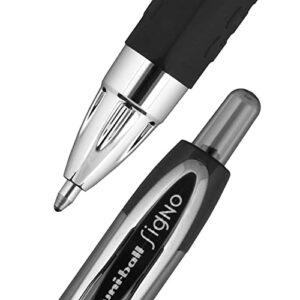 uniball Gel Pens, 207 Signo Gel with 1.0mm Bold Point, 12 Count, Black Pens are Fraud Proof