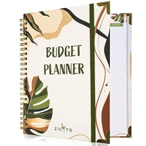 simplified monthly budget planner – easy use 12 month financial organizer with expense tracker notebook – undated monthly money budgeting book for 2023 & 2024 that manages your finances effectively