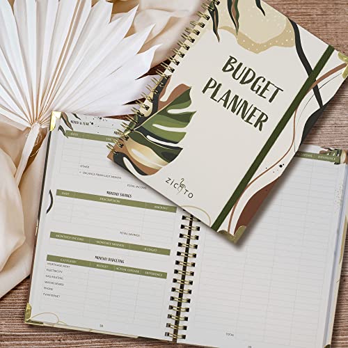 Simplified Monthly Budget Planner - Easy Use 12 Month Financial Organizer with Expense Tracker Notebook - Undated Monthly Money Budgeting Book For 2023 & 2024 That Manages Your Finances Effectively